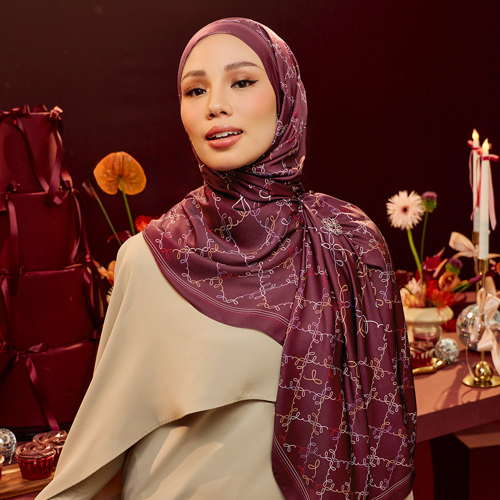 Monogram(I) - Burgundy – TudungPeople Singapore (TudungPeople Int. Pte ...