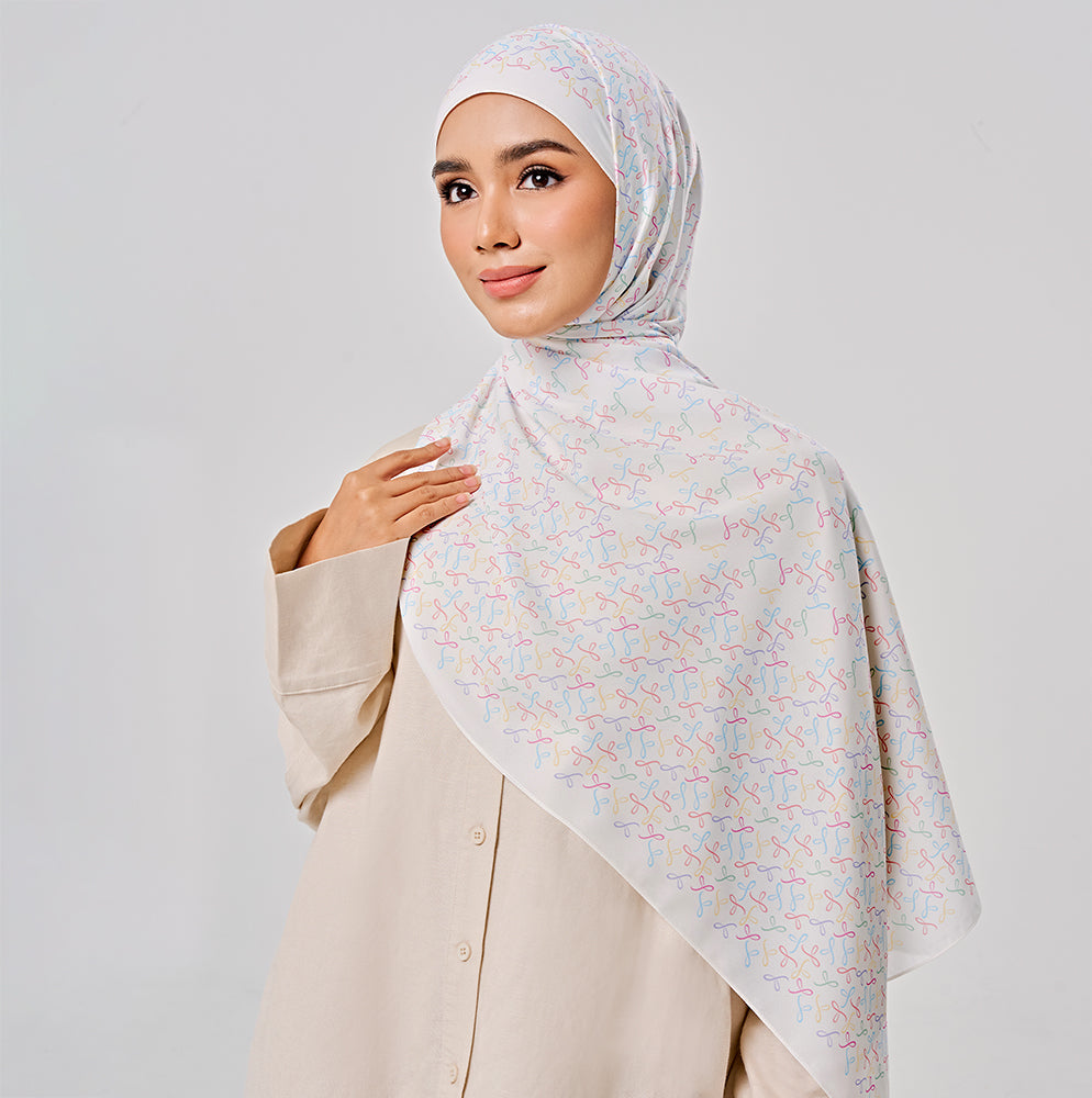 Monogram 2.0 - White – Tudung People Singapore (TudungPeople Int. Pte. Ltd)